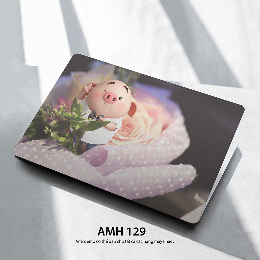 Skin Laptop Mẫu Heo Cute | AMH 129 - Kim Skin