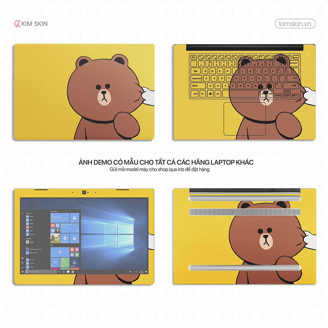 Skin Laptop Mẫu Brown | DTT 056 - Kim Skin