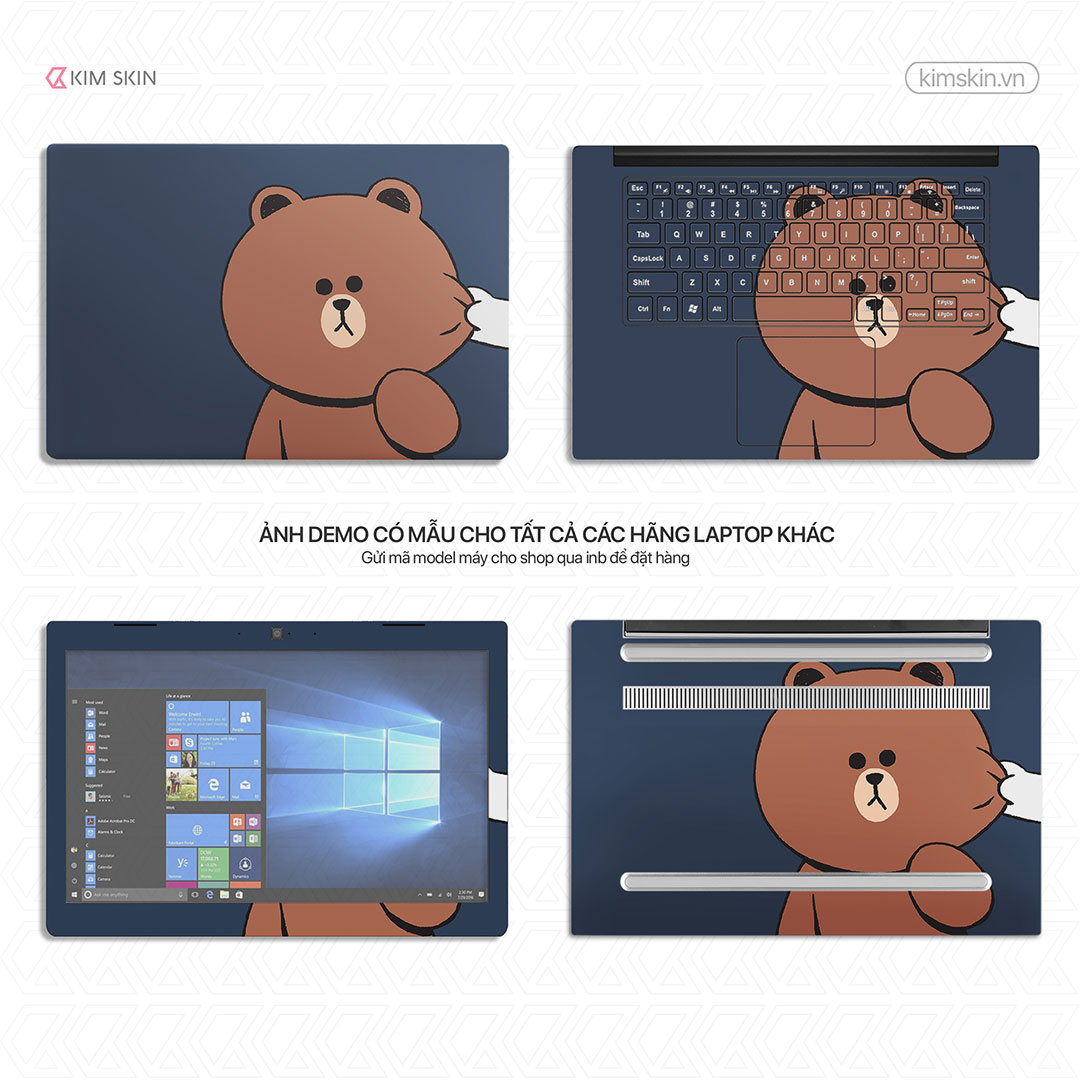 Skin Laptop Mẫu Brown | DTT 058 - Kim Skin