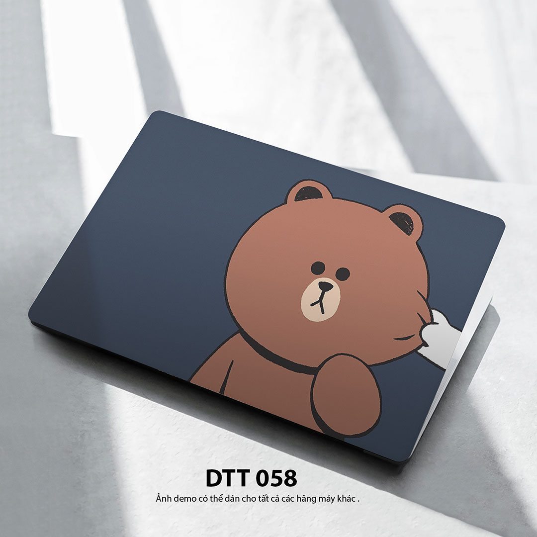 Skin Laptop Mẫu Brown | DTT 058 - Kim Skin