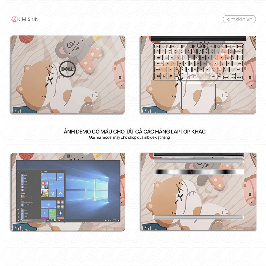 Skin Laptop Mẫu Dễ Thương | DTT 116 - Kim Skin