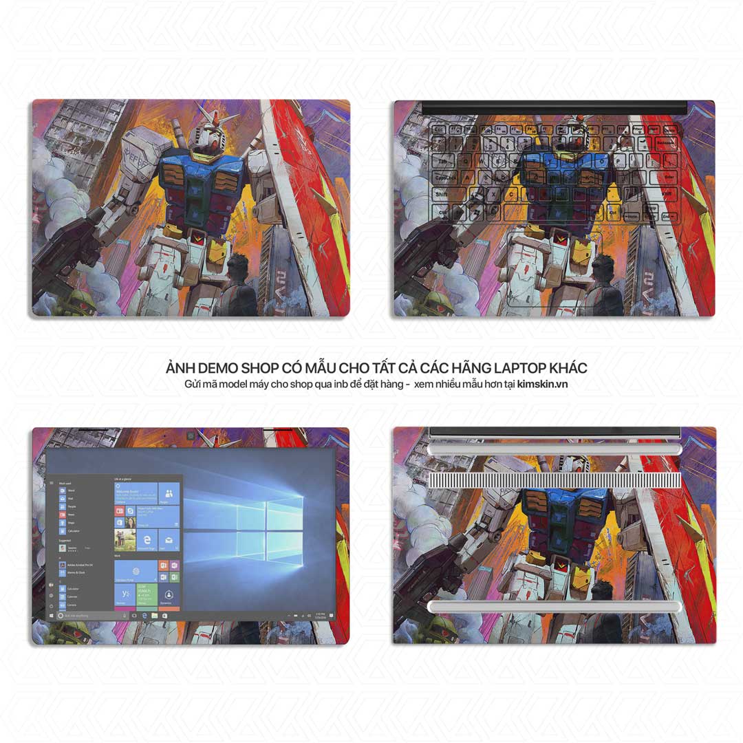 Skin Laptop Mẫu Gundam | GUD 006 - Kim Skin