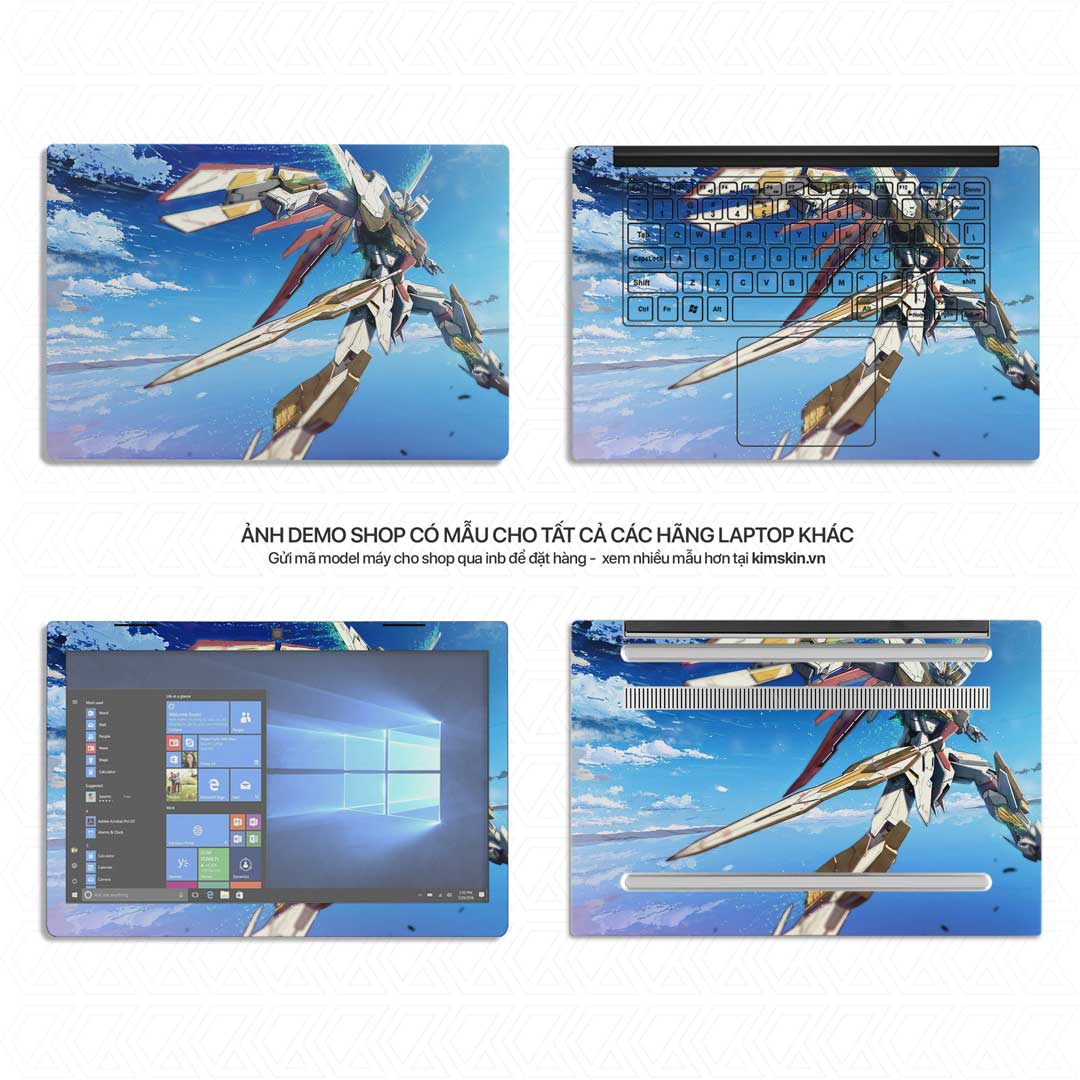 Skin Laptop Mẫu Gundam | GUD 015 - Kim Skin